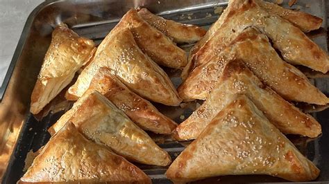 Самса домашняя из обычного слоёного теста самса с мясом Youtube