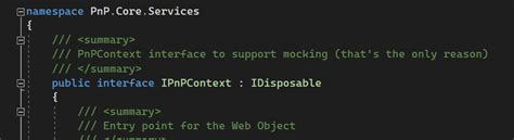 Ipnpcontextfactory Returns Pnpcontext Instead Of Ipnpcontext Makes