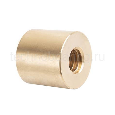 Гайка трапецеидальная (бронза) d=40 мм, шаг резьбы 7 мм (прав. резьба ...