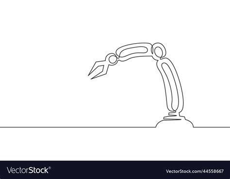 Robot Arm Low Poly Manipulator Part Construct Vector Image