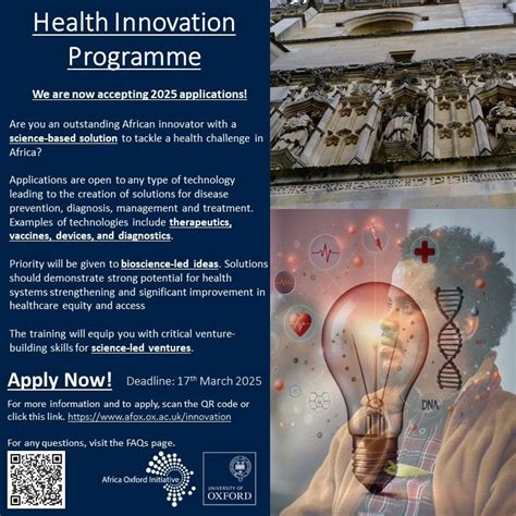 Africa Oxford Health Innovation Programme 2025 Agribusiness Digest Blog