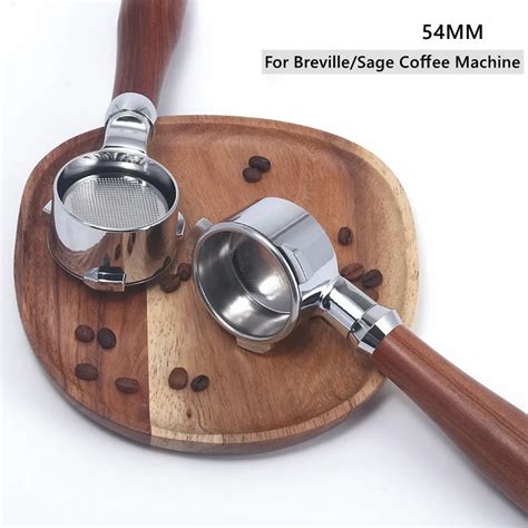 304 스테인리스 커피 바텀리스 포터필터 홀더 54mm 세이지 브레빌 870 878 879 용 에스프레소 머신 커피 필터