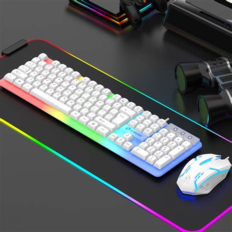 Jikouiivo Clearance Luminous Keyboard And Mouse Set Hovering Keyboard