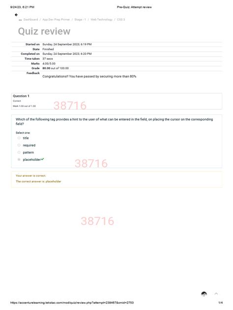 pre quiz attempt review pdf internet software development