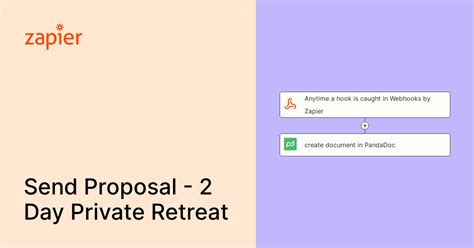 anytime a hook is caught in webhooks by zapier create document in pandadoc zapier