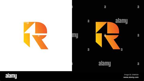 Modern And Colorful Letter R Initials Logo Design Stock Vector Image