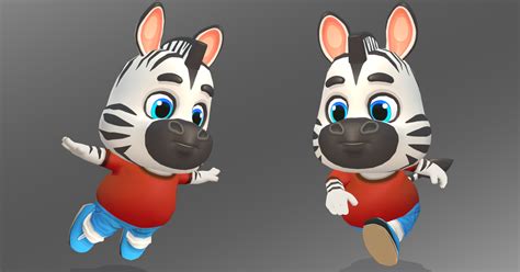 Zebra Animated Characters Unity Asset Store