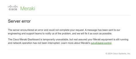 Solved Dashboard Down The Meraki Community