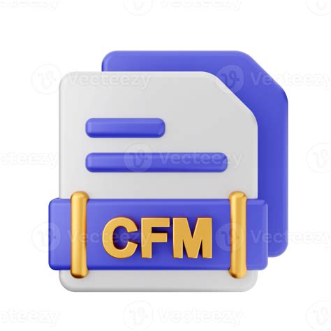3d File Cfm Format Icon 22031209 Png