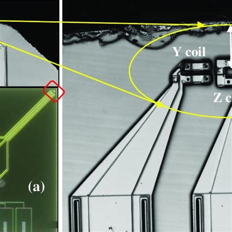 A An Optical Microscope Image Of A Vector Scanning Squid Sensor B Download Scientific