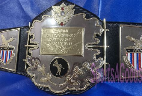 Awa World Heavyweight Wrestling Championship Belt Full Size Matagrande Al Gov Br