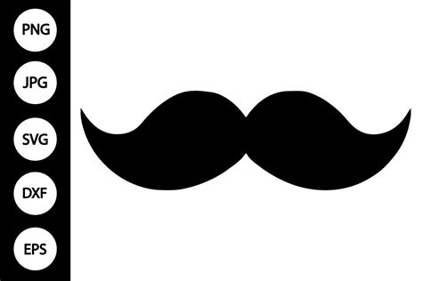 Silhouette Mustache Svg Graphic By Mydigitalart13 · Creative Fabrica