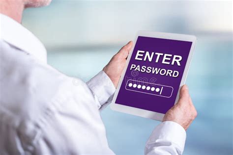 Password Concept On A Tablet Stock Image Image Of Technology Tablet