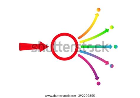 Horizontal Diverging Arrows On White Background Stock Vector Royalty Free Shutterstock