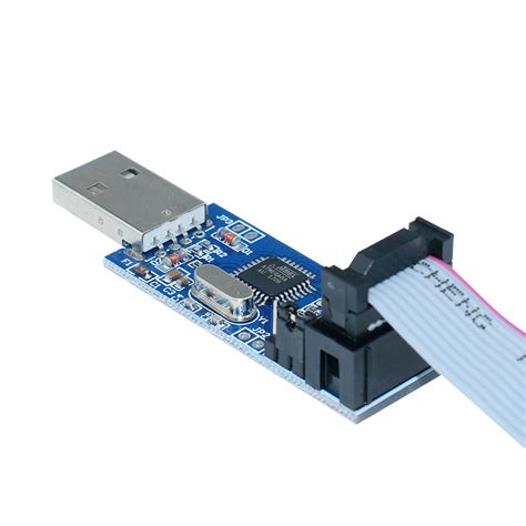 Usbasp Usbisp Avr Programmer Adapter 10 Pin Cable Usb Atmega8 Atmega12