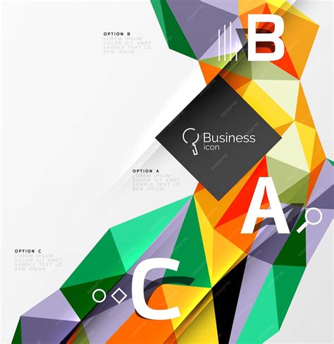 Premium Vector Low Poly Polygonal Triangle Abstract Background