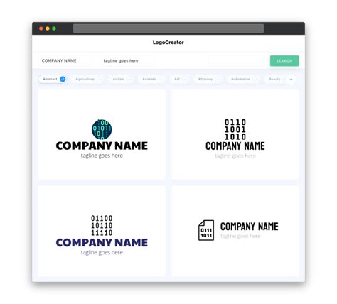Binary Logo Design Create Your Own Binary Logos