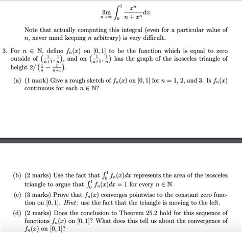 solved 1 this is essentially exercise 24 2 let fn x