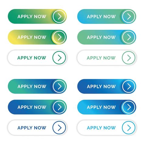 Conjunto De Botões Coloridos Design Oceano Aplicar Agora Com Hover