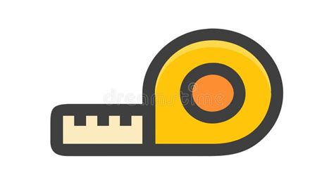 Outline Measuring Tape Vector Icon Measurement And Tool Symbol Vector Design Generative Ai