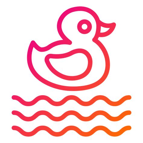 Duck Generic Gradient Outline Icon