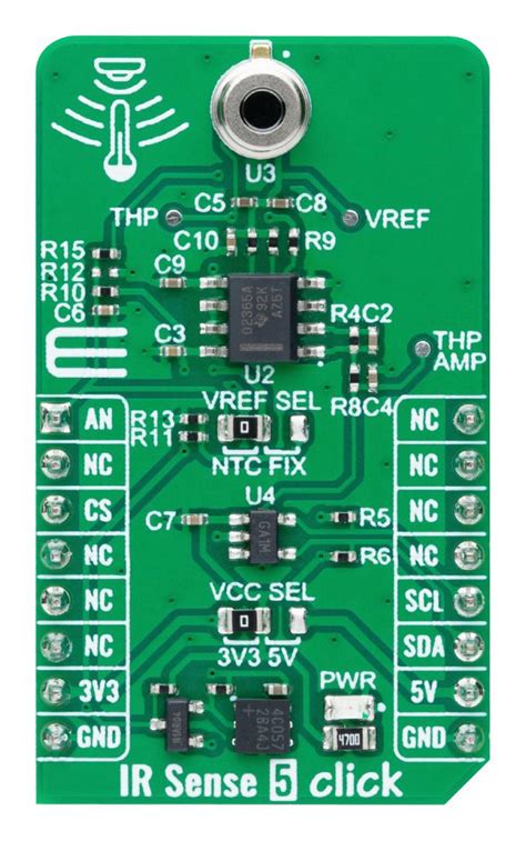 mikroe 6093 mikroelektronika add on board ir sense 5 click ztp