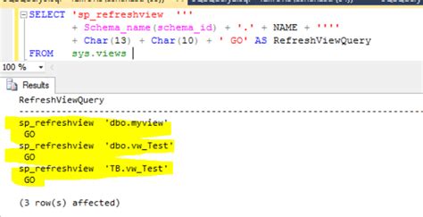 Welcome To TechBrothersIT How To Generate Script To REFRESH All Views
