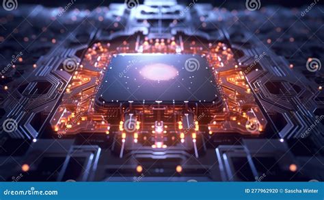 Unveiling The Quantum Enigma Exploring The Principle Of A Quantum Computer Royalty Free Stock