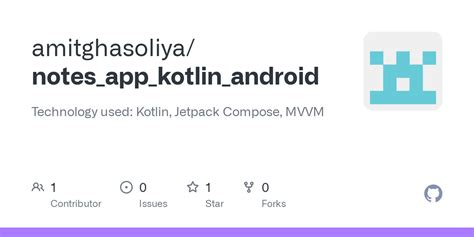 Github Amitghasoliyanotesappkotlinandroid Technology Used Kotlin Jetpack Compose Mvvm