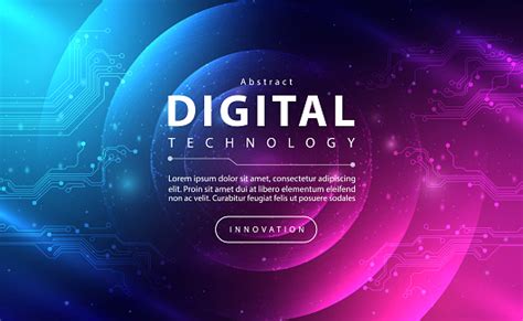 디지털 기술 배너 핑크 블루 배경 개념 기술 라인 조명 효과 추상 기술 혁신 미래 데이터 인터넷 네트워크 빅 데이터 라인 도트