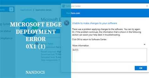 Microsoft Edge Deployment Error X NanDocs