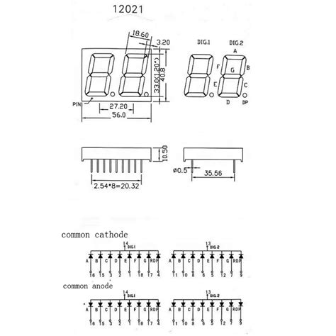 12 Inch Seven Segment Display 2 Digit 12 Inch 7 Segment Led Display