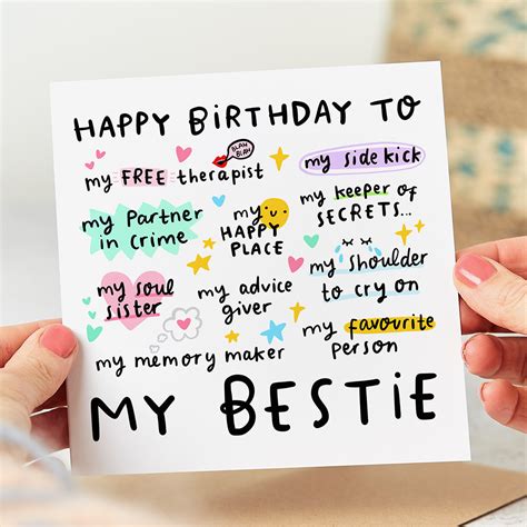 To My Bestie Birthday Card My Memory Maker My Soul Sister And Arrow T Co