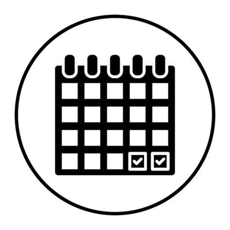 달력 터 일러스트레이션 프리미엄 벡터