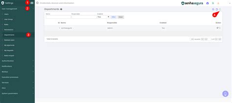 How To Create Departaments Pam Core Segura Community