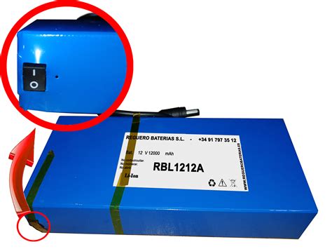 Batería Litio 12 Voltios 12 Amperios Recargable Litio Ion 144 Watios