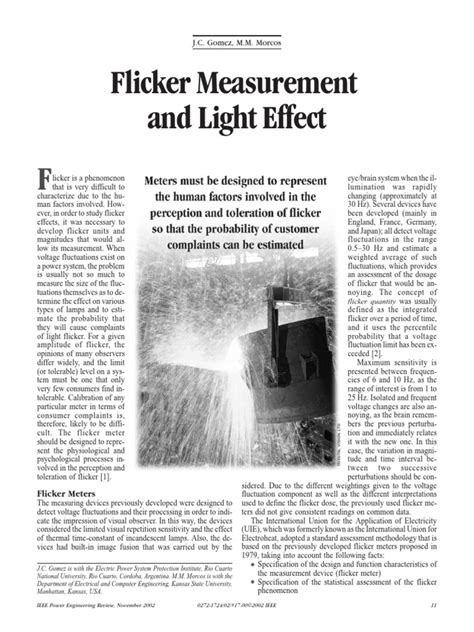 Flicker Measurement And Light Effect Pdf Incandescent Light Bulb Fluorescent Lamp