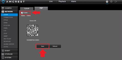 How To Verify P2P Status Amcrest
