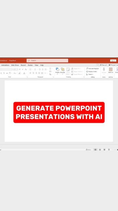 Generate Presentations With Ai Powerpointtips Powerpointtipsandtricks Tutorial Youtube