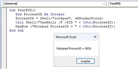 Shell VBA Automate Excel