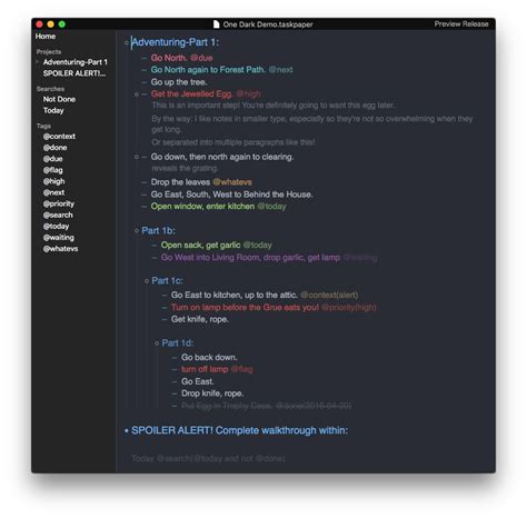 GitHub Jasonshanks TaskPaper Atom One Dark V2 Of A Theme For