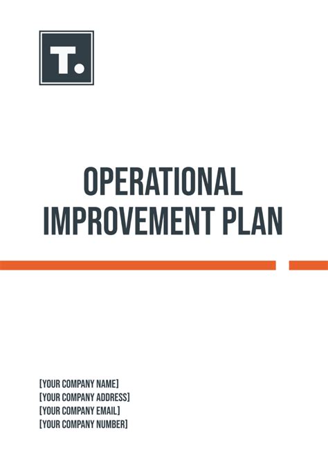 Free Operational Improvement Plan Template Edit Online And Download