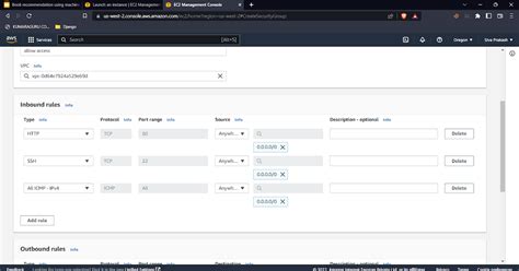 Create A Vm And Configure Security Groups With Defined Inbound And Outbound Rules Like Letting
