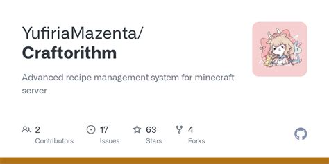 Craftorithm Src Main Resources Plugin Yml At Master · Yufiriamazenta Craftorithm · Github
