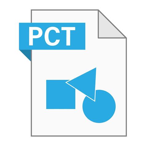 Modern Flat Design Of Pct File Icon For Web 22213363 Vector Art At Vecteezy