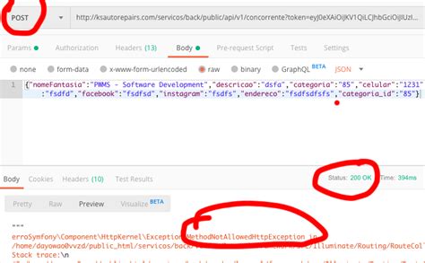 Routes Why Laravel Reply 200 Code When