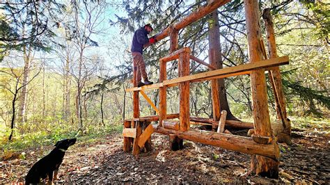 СТРОЮ БОЛЬШОЙ ДОМ МЕЧТЫ в ГЛУХОМ ЛЕСУ СЛОМАЛ ВЕНЦЫ и СДЕЛАЛ КАРКАС Youtube