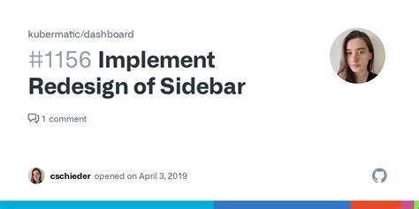 Implement Redesign Of Sidebar · Issue 1156 · Kubermaticdashboard · Github