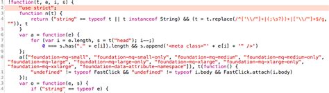 Javascript Foundation 5 Unexpected End Of Script Stack Overflow