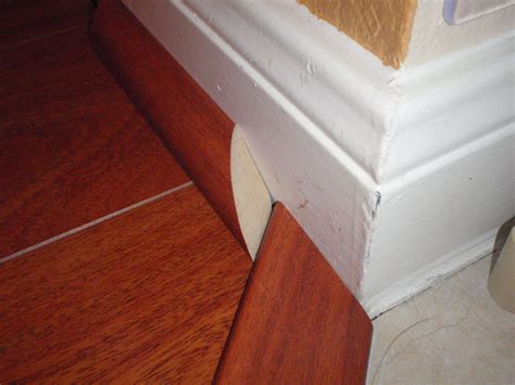 Unique Quarter Round Issue Floor Installing Stain Molding